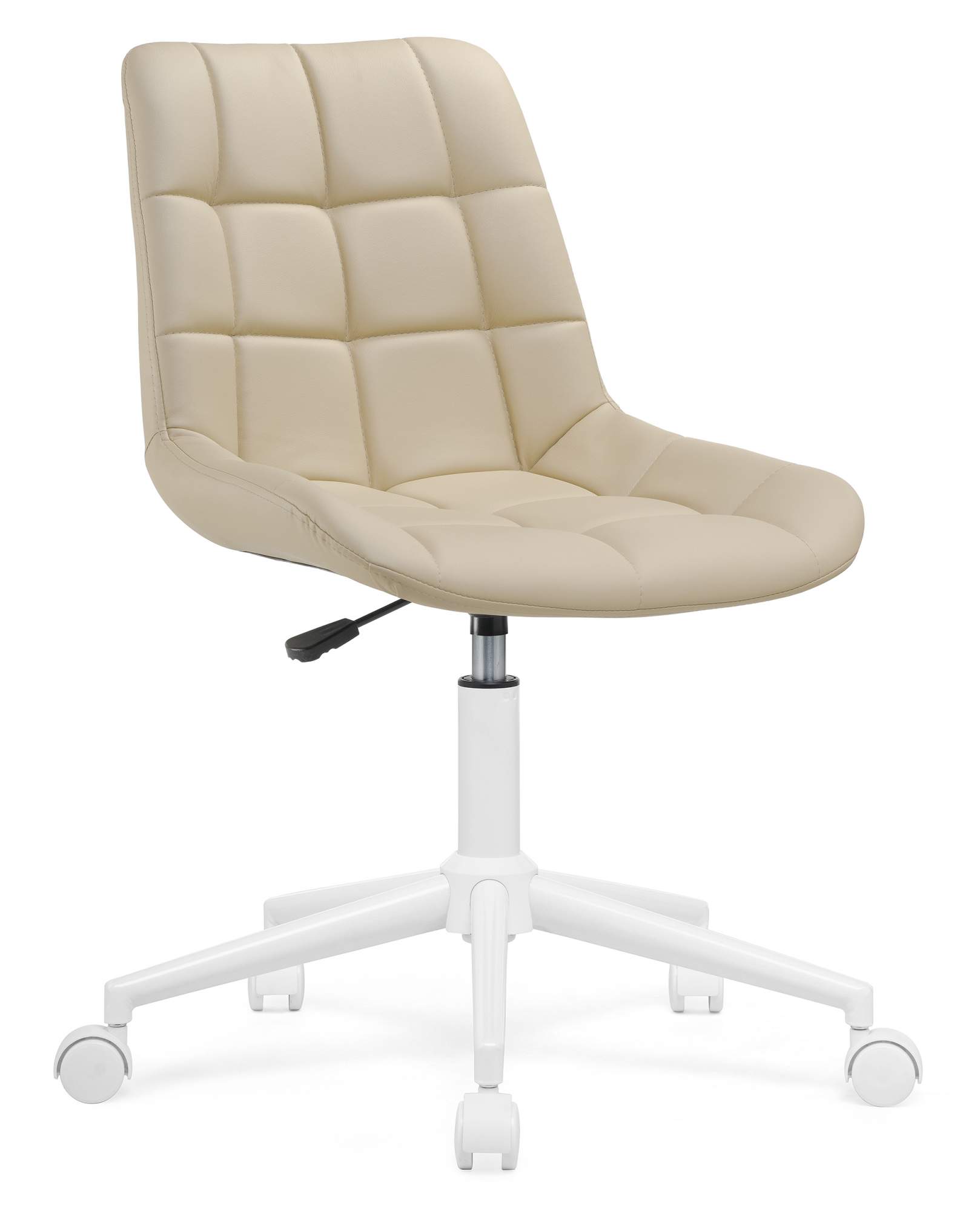 Компьютерное кресло Мебельные решения Честер экокожа бежевая / белый