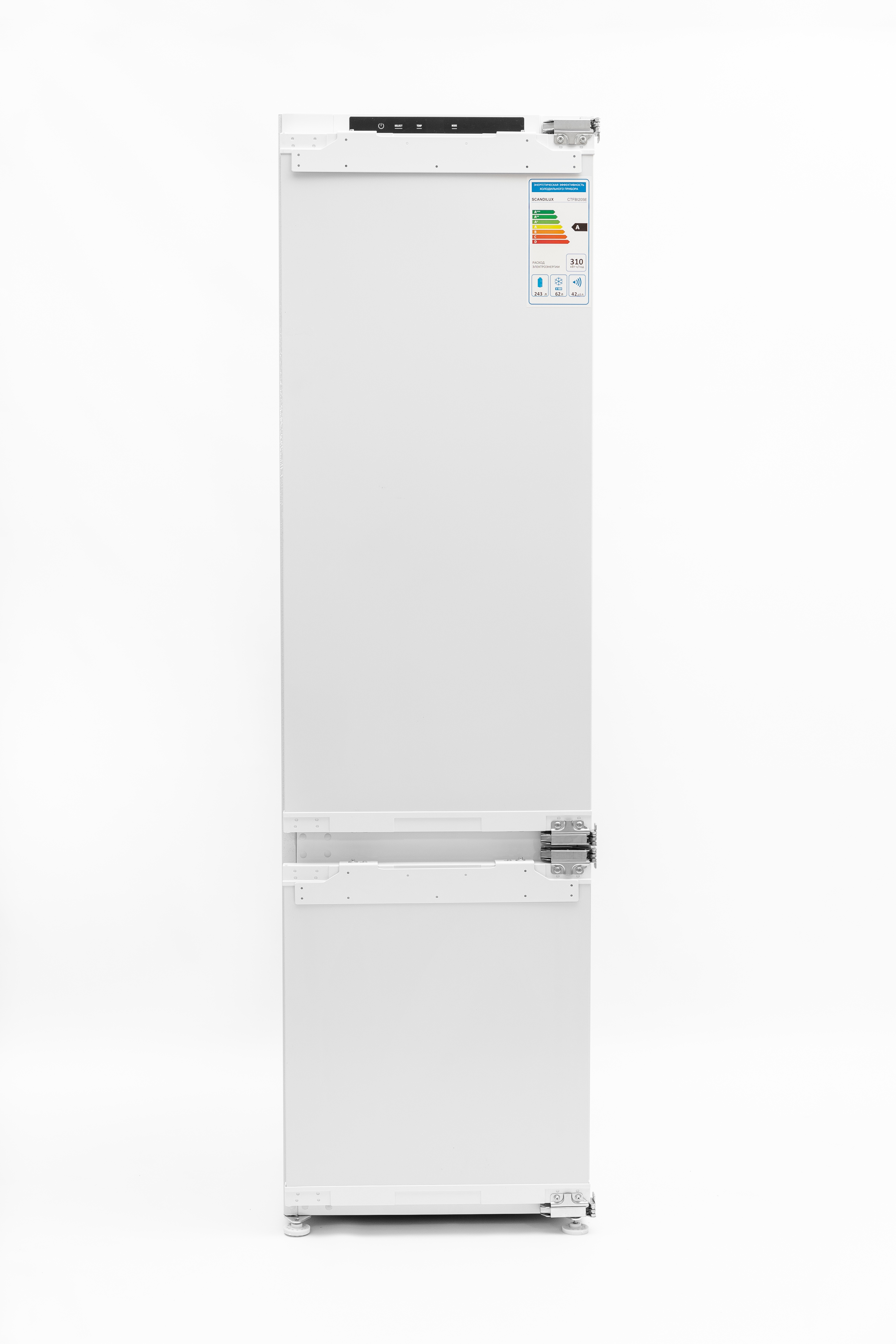 Встраиваемый холодильник Scandilux CTFBI205E белый