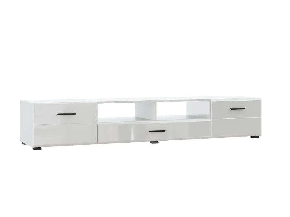 ТВ тумба НК-Мебель Gloss ТВ-200, Белый глянец, 200х35х45,6 см