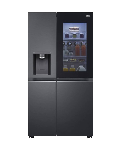 Холодильник LG GR-X267CQES серый, черный
