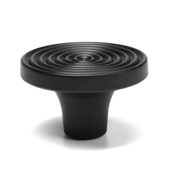 Ручка кнопка Cappio PK111 9905918, D=38 мм, черный