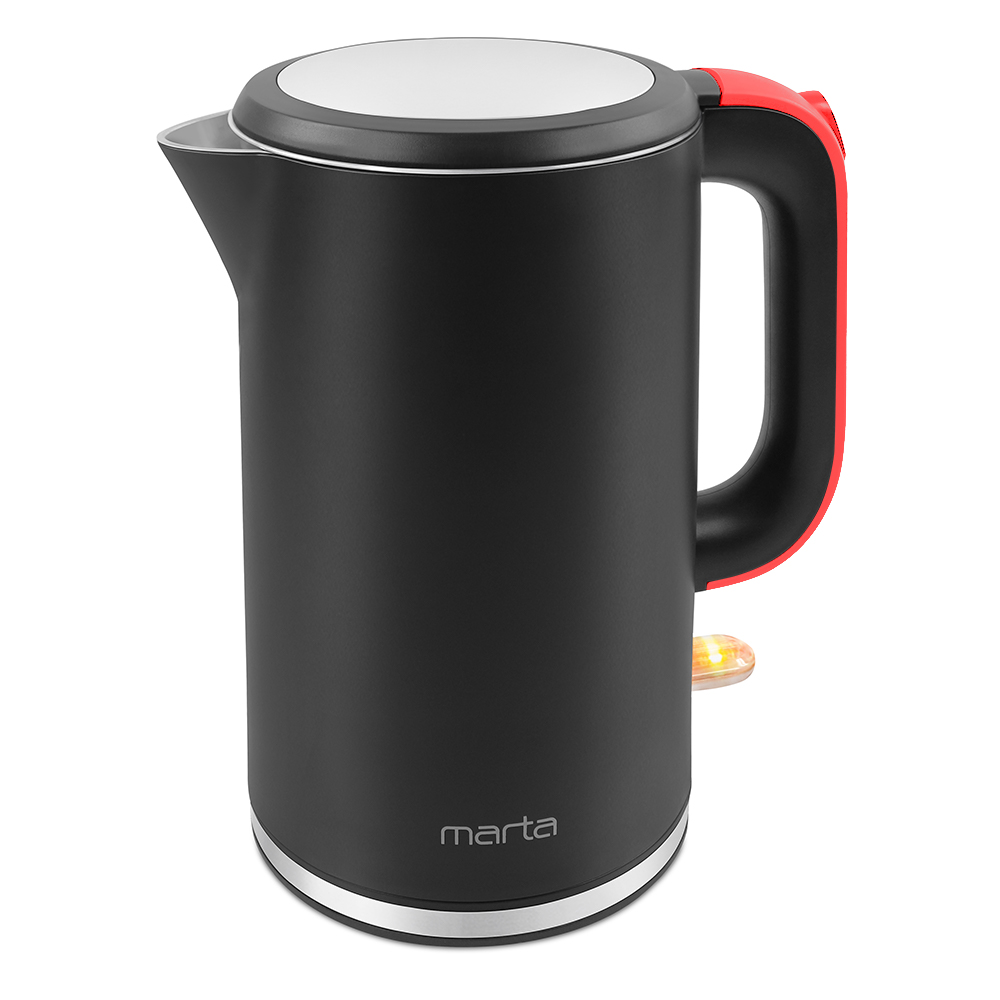 Чайник электрический Marta MT-4556 1.7 л красный, черный