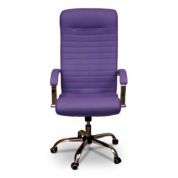 Кресло компьютерное Креслов Орион фиолетовый, хром