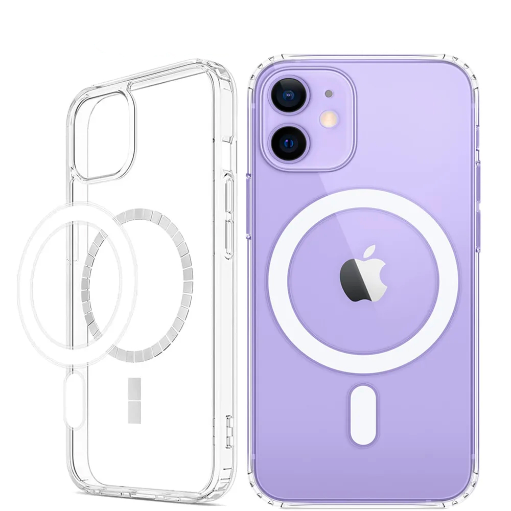 Чехол Luckroute для iPhone 12 Mini с поддержкой MagSafe, противоударный, прозрачный