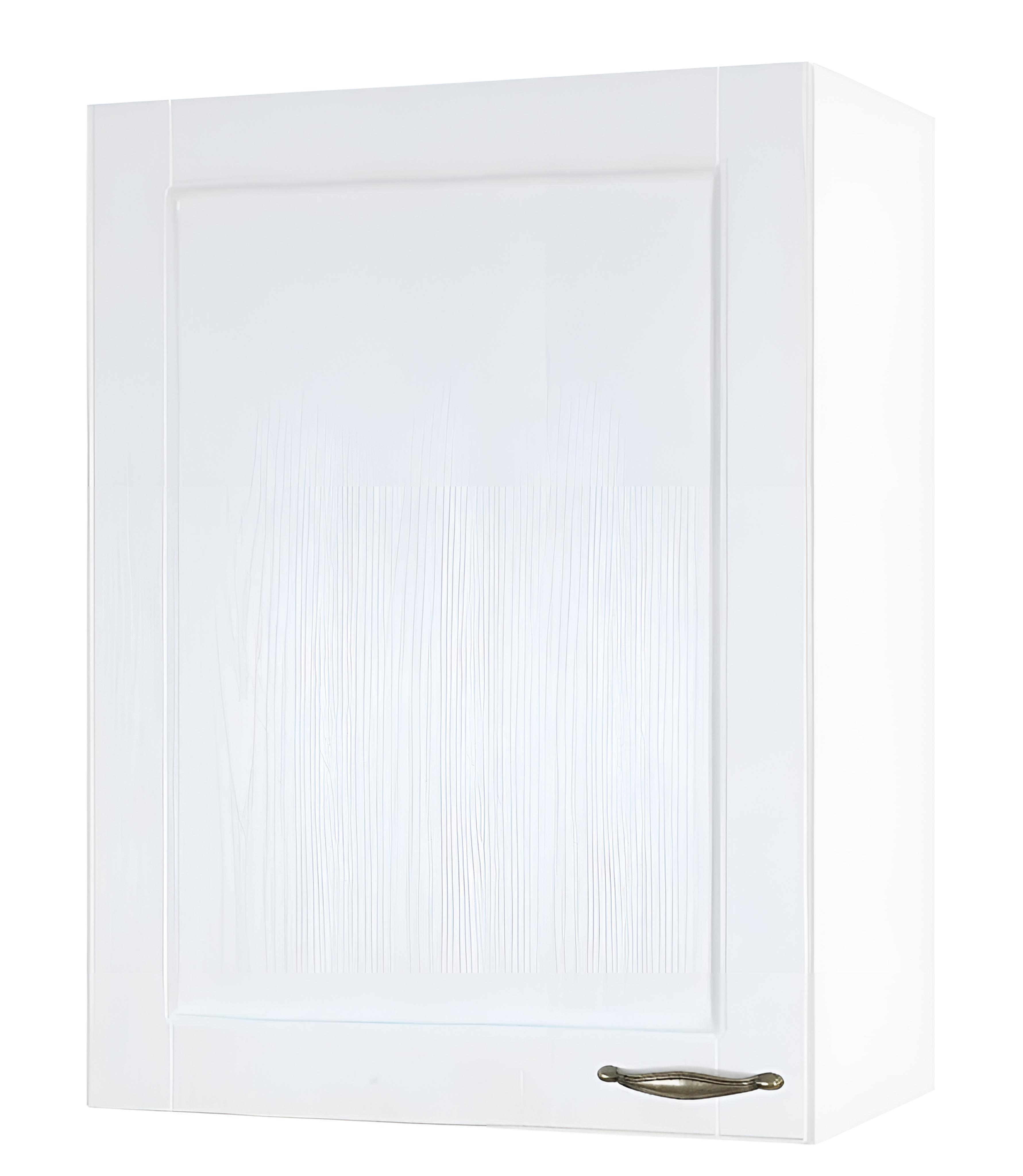 Кухонный навесной шкаф Нева50 см. МДФ Белое дерево (В 500)