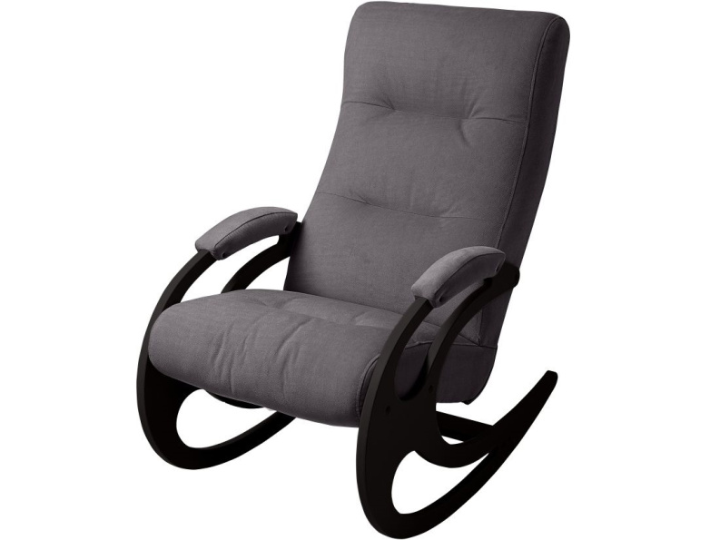 Кресло-качалка мягкое Glider Риверо, венге Verona Antrzite grey