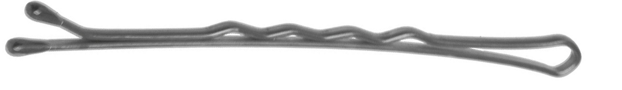 Невидимки 60 мм DEWAL волна, серебристые, 60 шт./уп. (Цв: Silver)