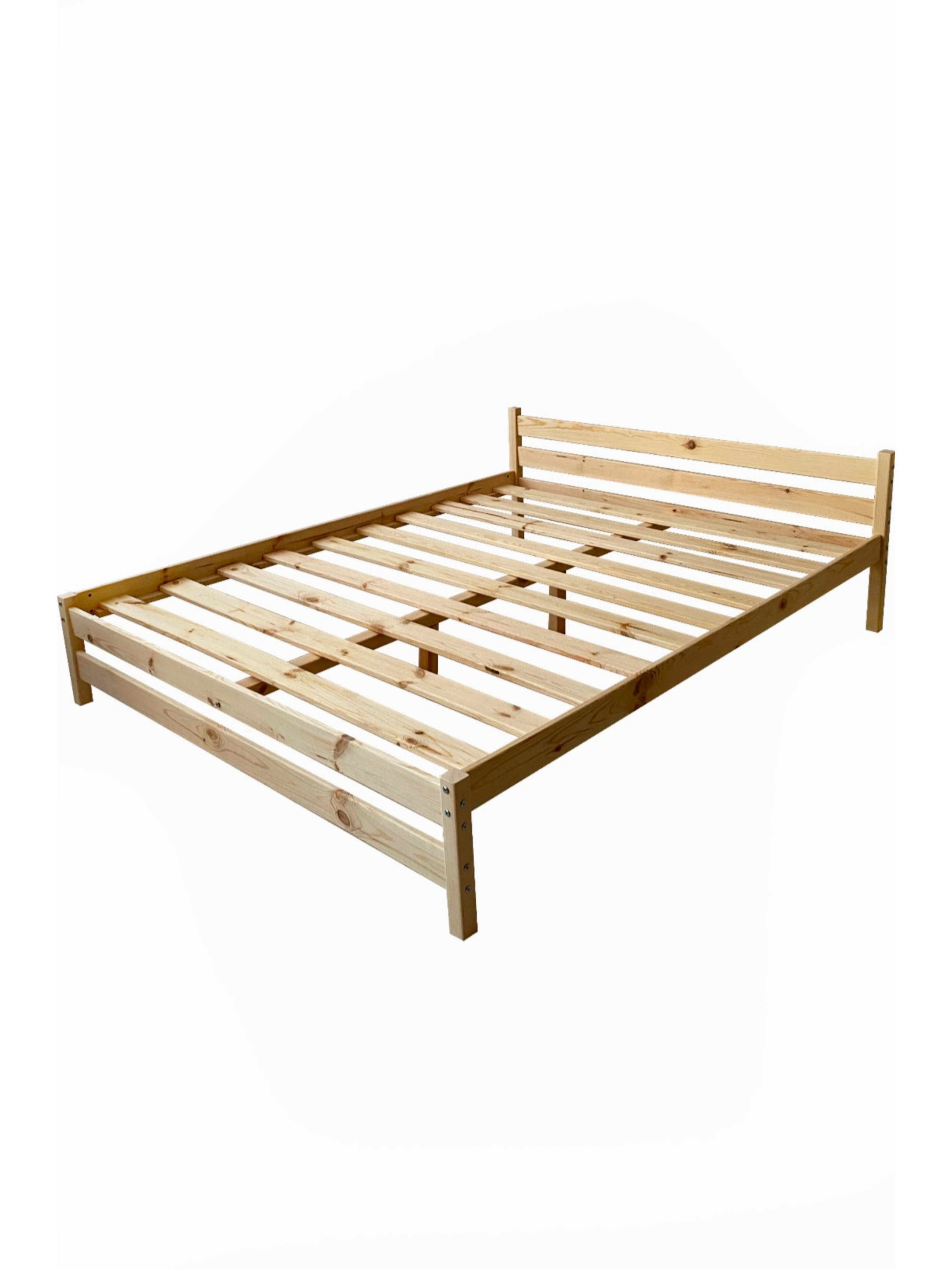 Двуспальная кровать из массива BALU 160/200 без покрытия