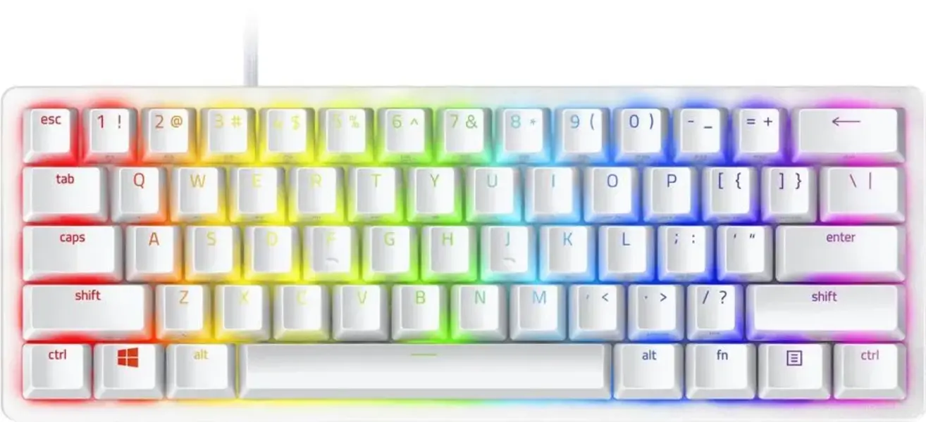 Проводная игровая клавиатура Razer Huntsman Mini White (RZ03-03392200-R3R1)