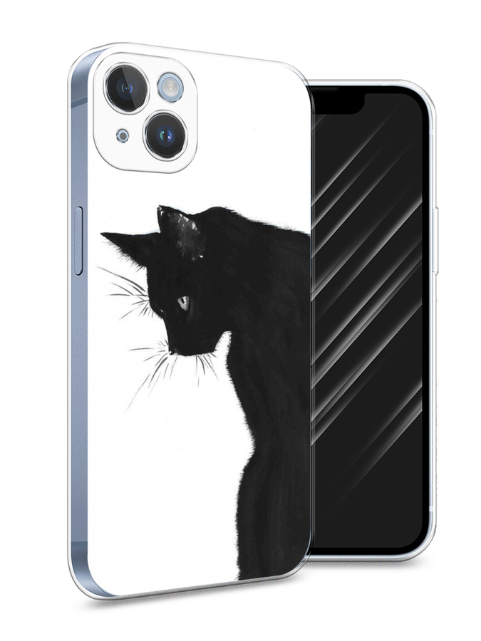 Чехол Awog на Apple iPhone 14 Plus / Айфон 14 Плюс "Black cat"
