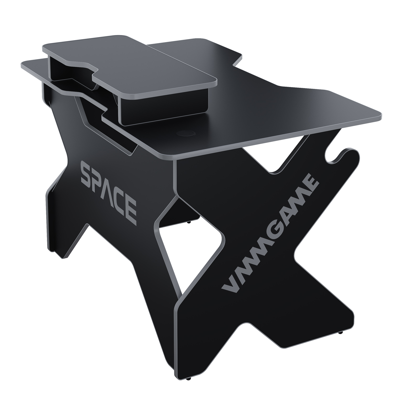 Игровой стол VMMGAME SPACE 120 DARK серый с подставкой для монитора BASE