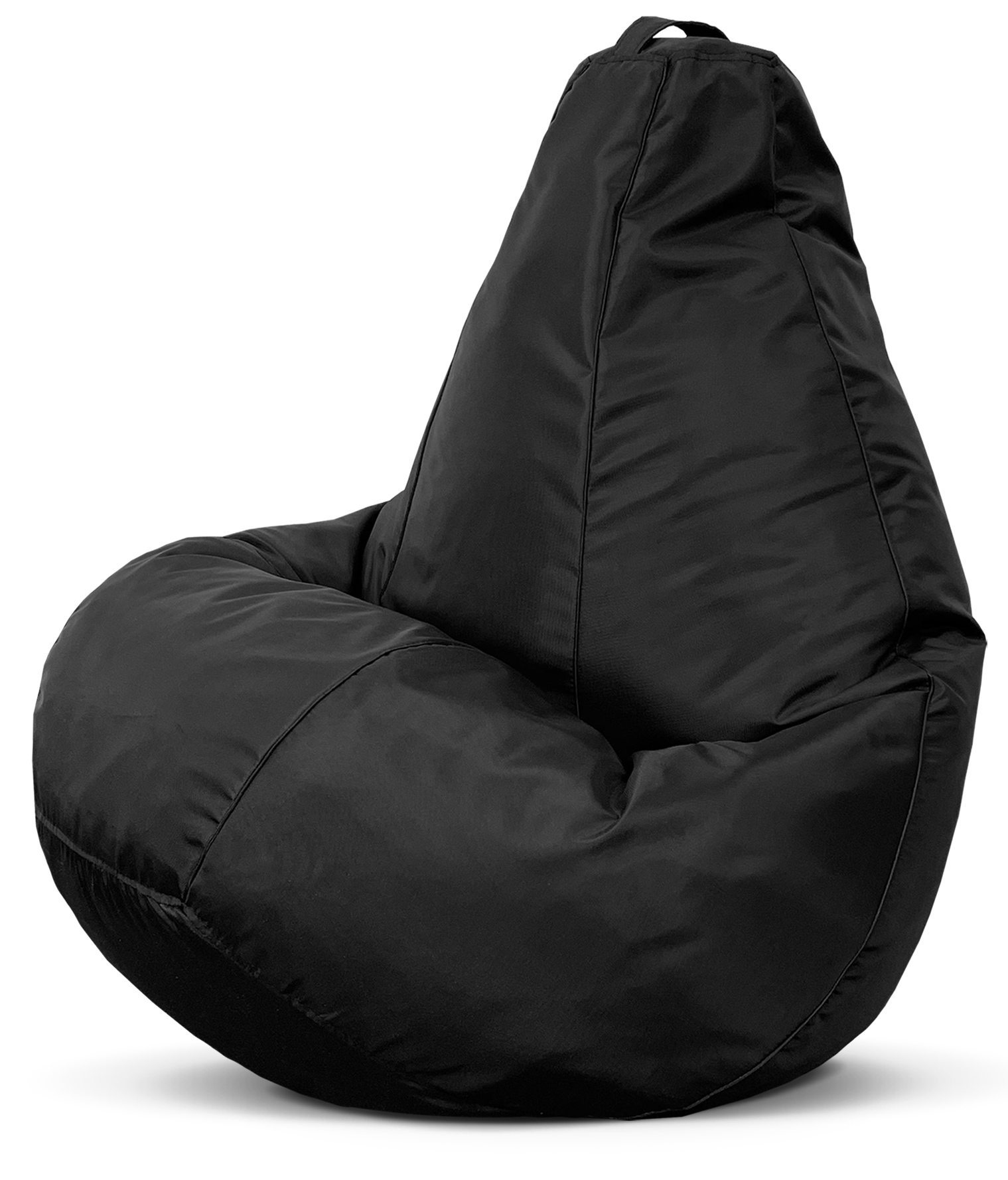 Кресло-мешок PUFLOVE Груша XXXXL, черный оксфорд