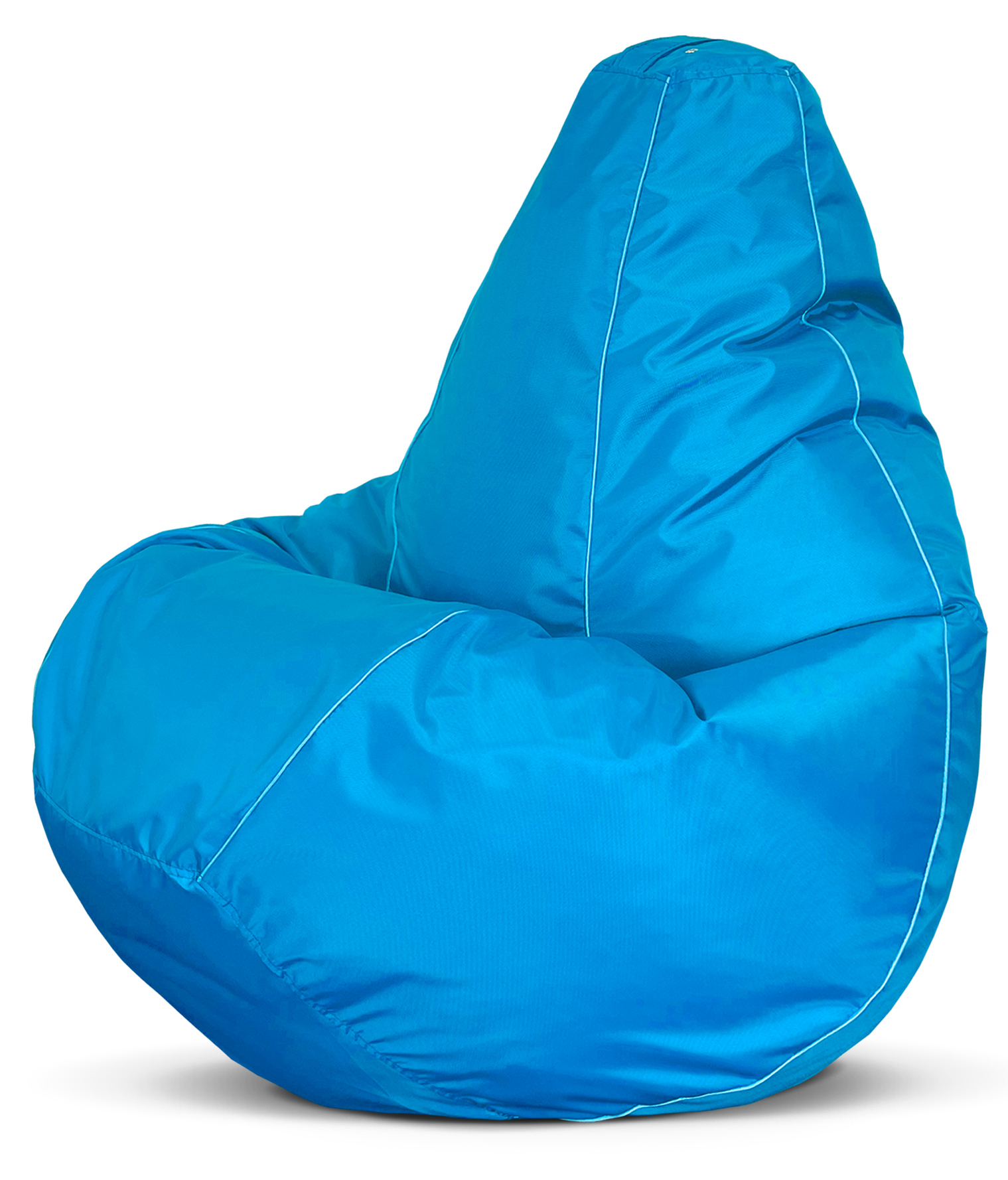 Кресло-мешок PUFLOVE Груша XXXXL, голубой оксфорд