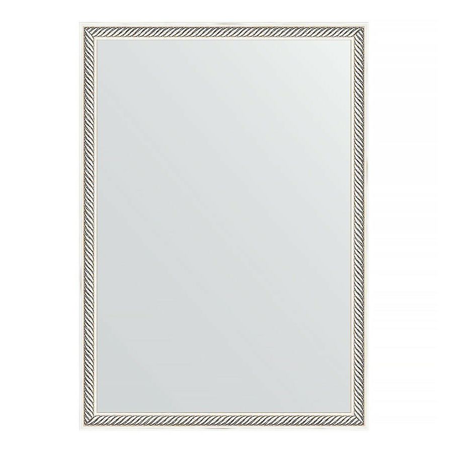 Зеркало интерьерное настенное Evoform Definite в раме витое серебро 48 х 68 см