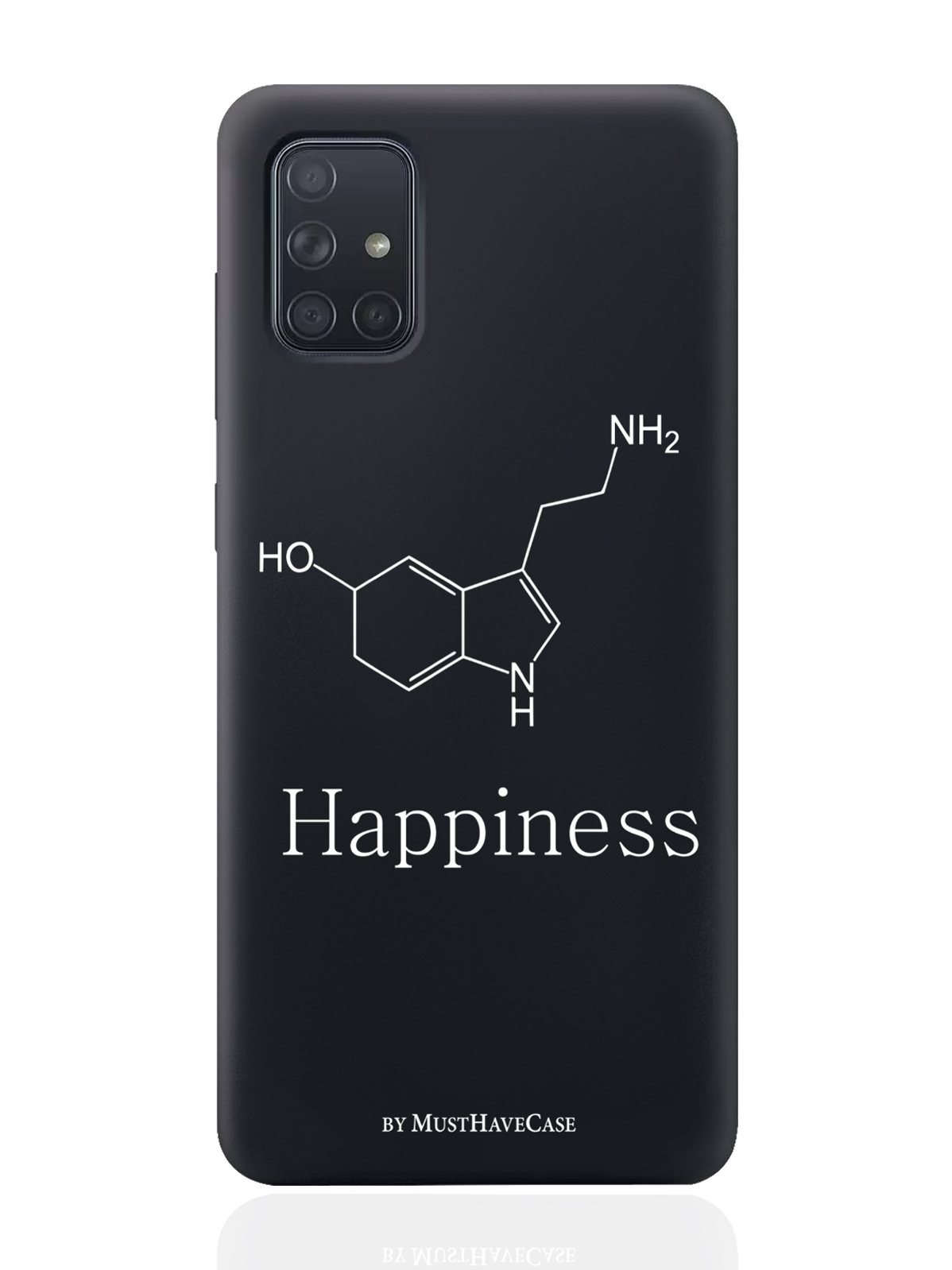 Чехол MustHaveCase для Samsung Galaxy A71 Молекула счастья черный
