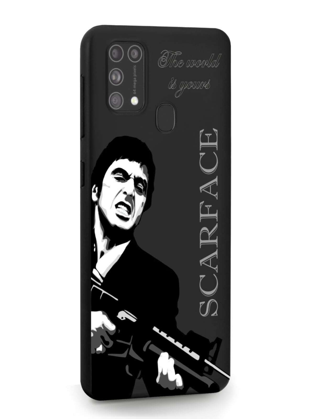Чехол MustHaveCase для Samsung Galaxy M31 Лицо со шрамом черный