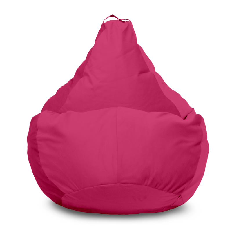 Кресло-мешок PUFON Груша XXXXL, микровелюр, розовый
