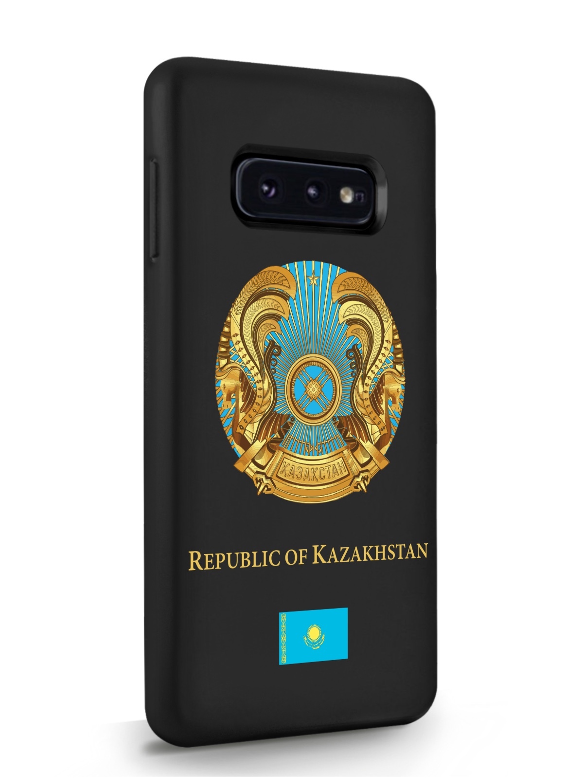 Чехол SignumCase для Samsung Galaxy S10E Герб Казахстана черный