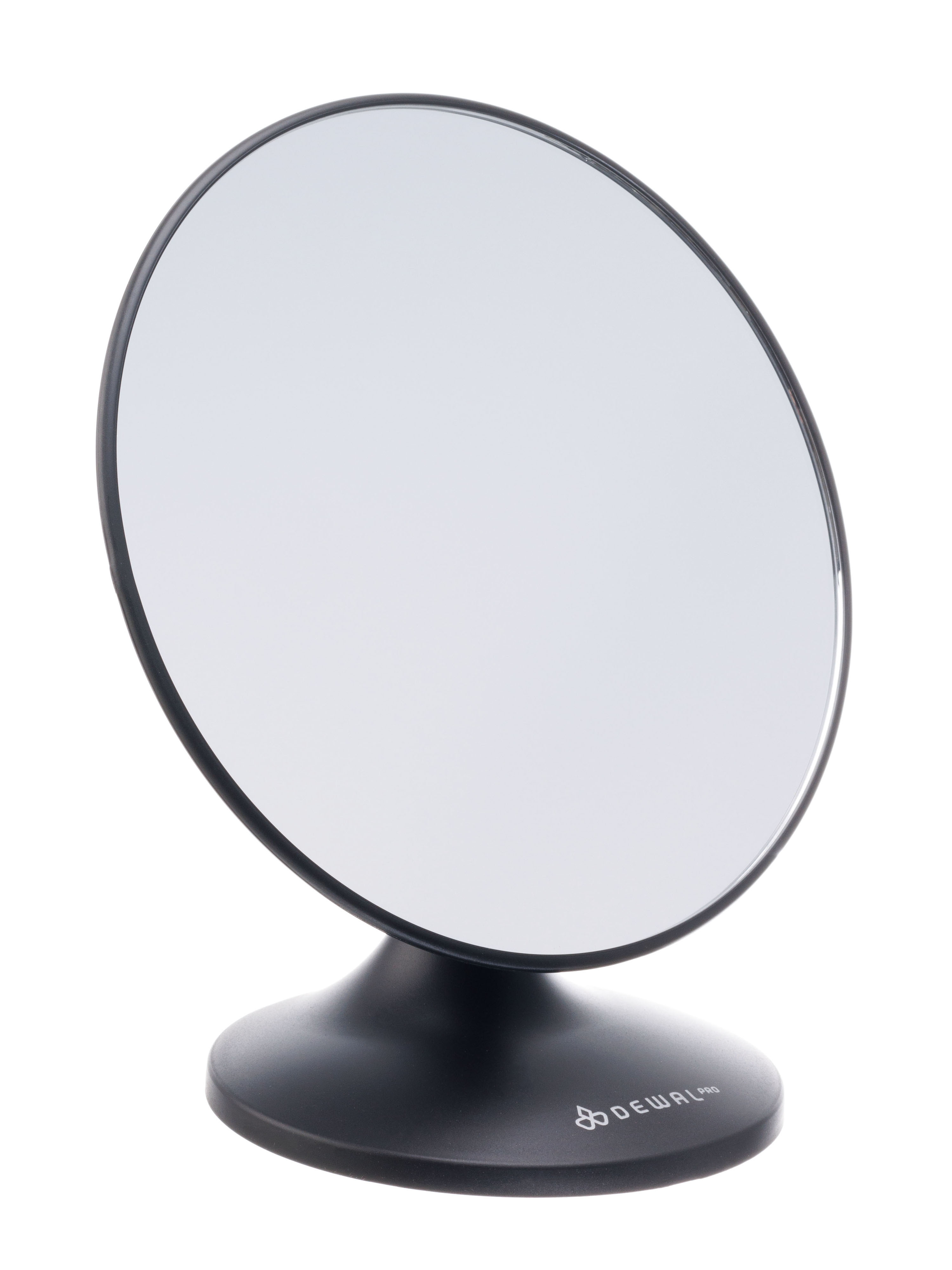 Зеркало настольное DEWAL PRO MR-415 круглое, одностороннее, 20х20 см, пластик, черное
