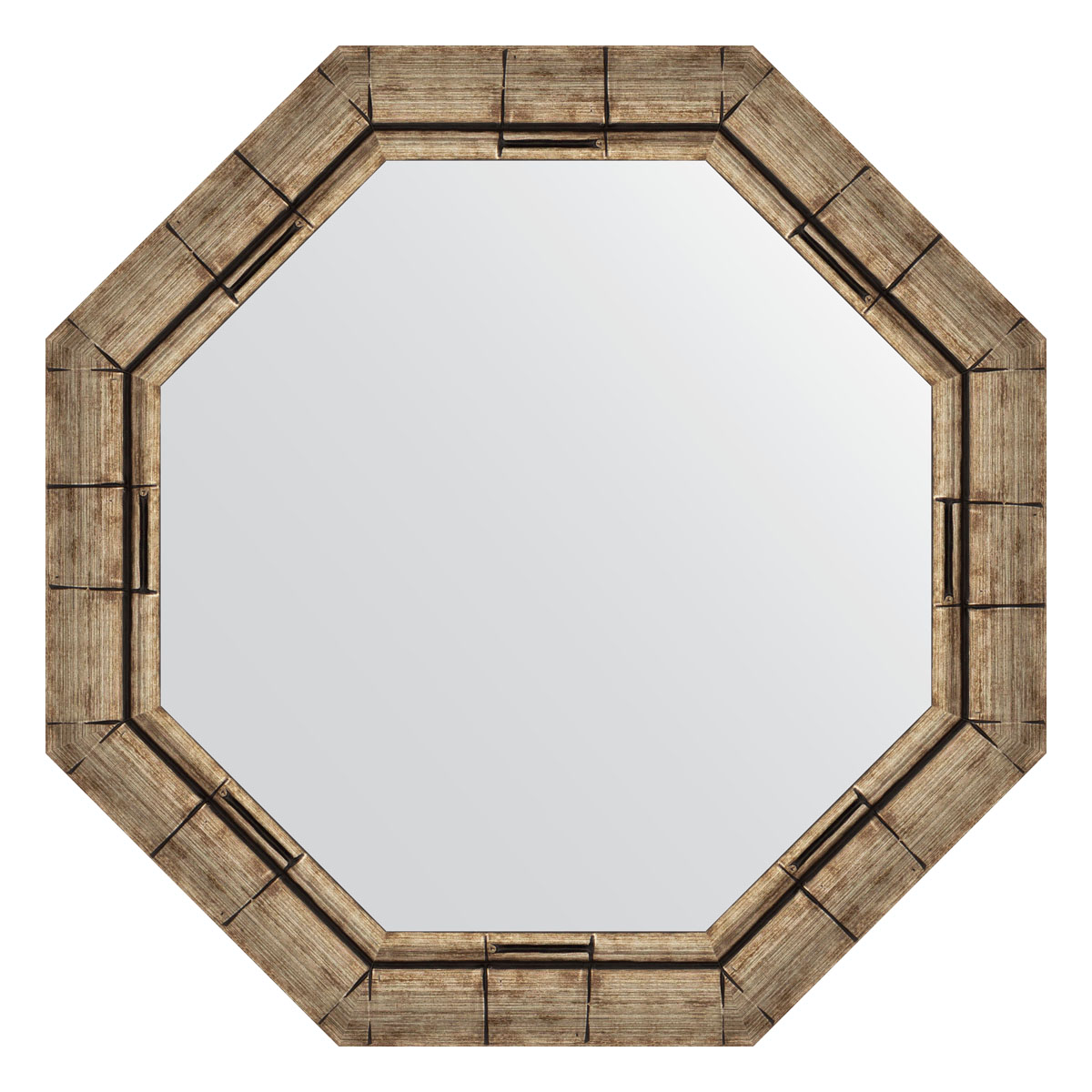 Зеркало в раме 63x63см Evoform BY 3668 серебряный бамбук