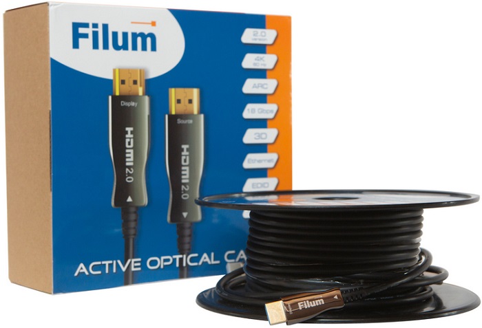 Кабель интерфейсный Filum HDMI FL-AOC-HDMI2.0-20M