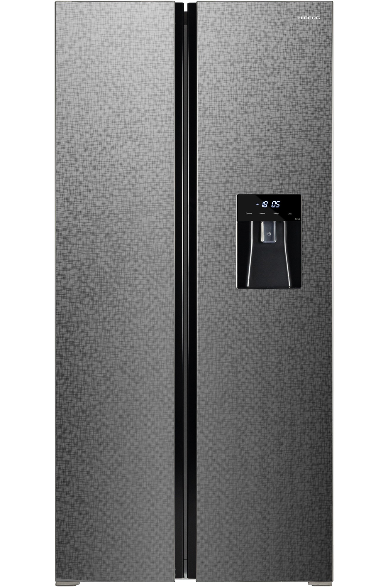 Холодильник Hiberg RFS-484DX NF серебристый