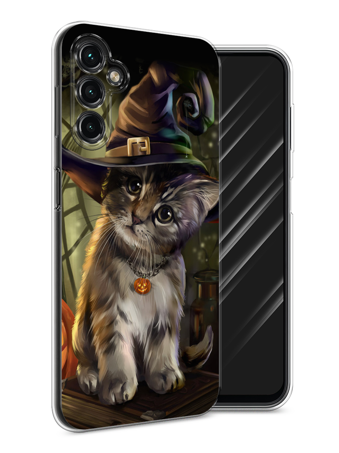 Чехол Awog на Samsung Galaxy A14 4G "Кот на Хэллоуин"