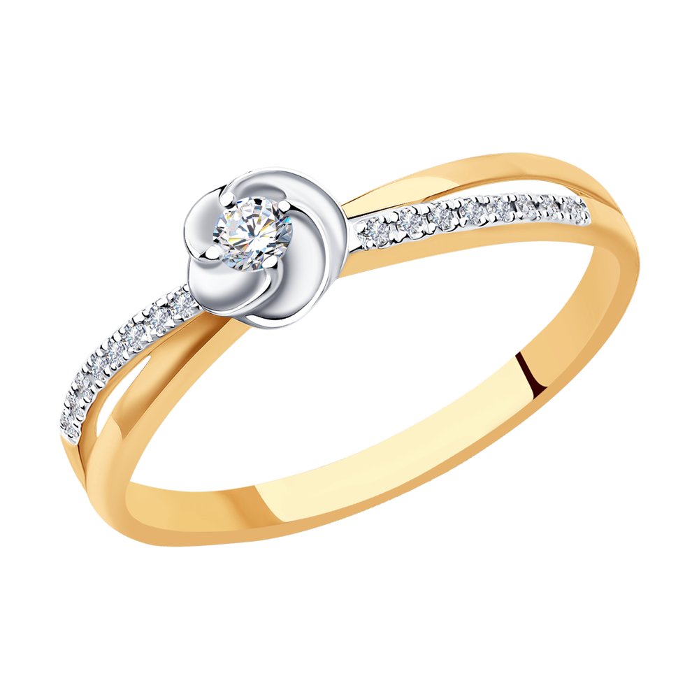 Кольцо помолвочное из золота с бриллиантом р. 17.5 SOKOLOV Diamonds 1011444