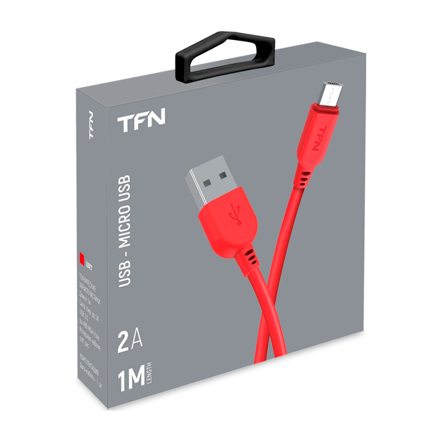 Кабель TFN microUSB 1m PVC Red