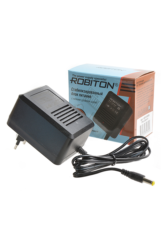 Блок питания Robiton AB12-800S 12V-0,5А 5,5х2,1/12 (+)