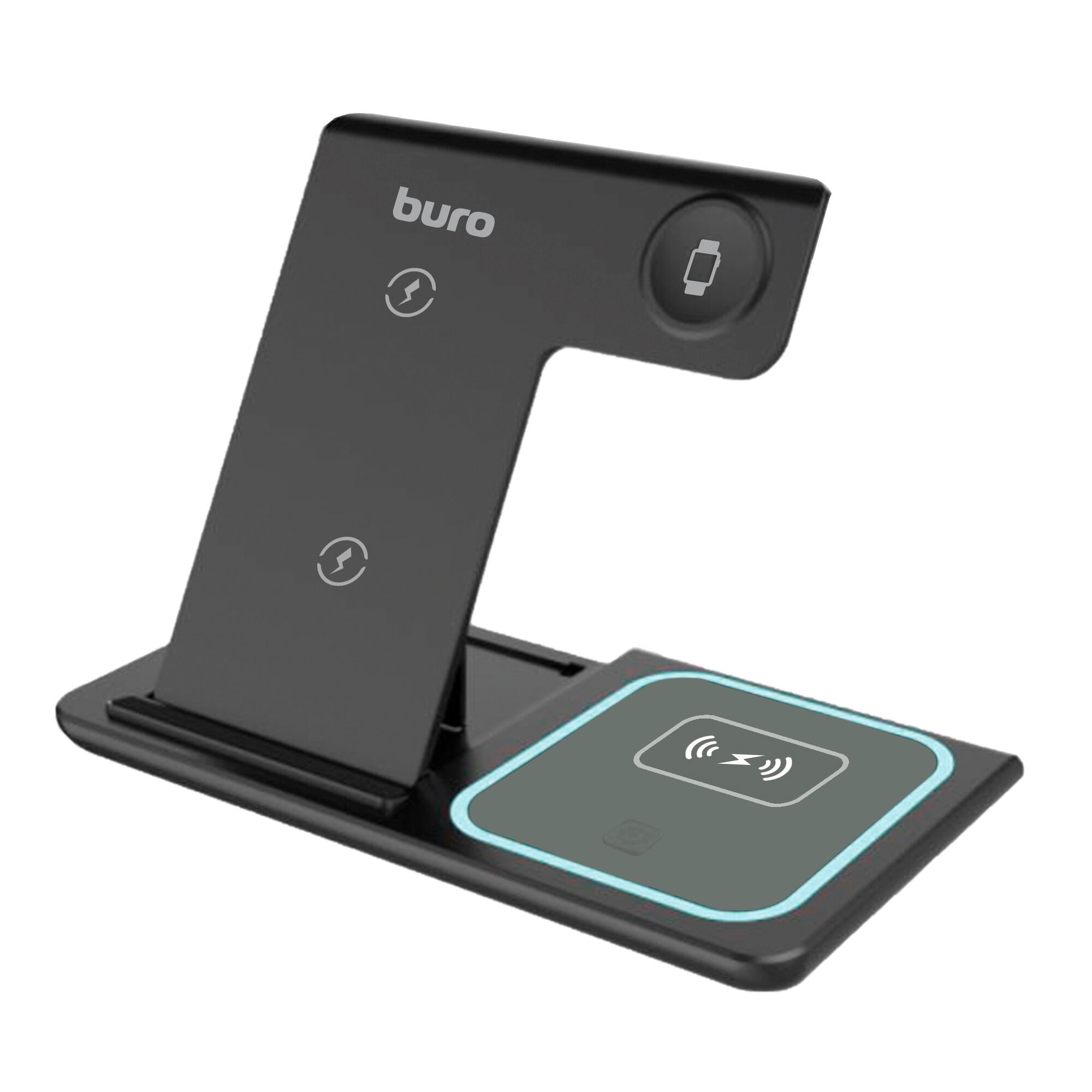 Беспроводное зарядное устройство Buro CWC-QC4 18W 3A USB Type-C для Apple черный
