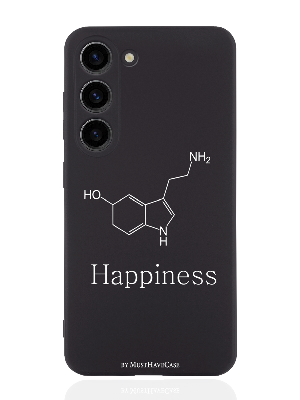 Чехол MustHaveCase для Samsung Galaxy S23 Молекула счастья черный