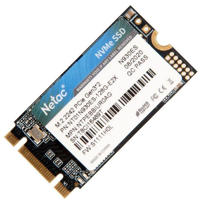 SSD накопитель Netac N930ES M.2 2242 128 ГБ (NT01N930ES-128G-E2X)