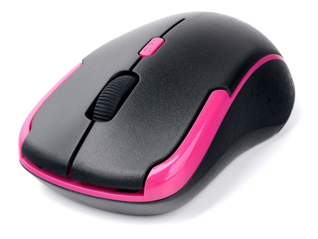 Беспроводная мышь Gembird MUSW-415 черный, розовый