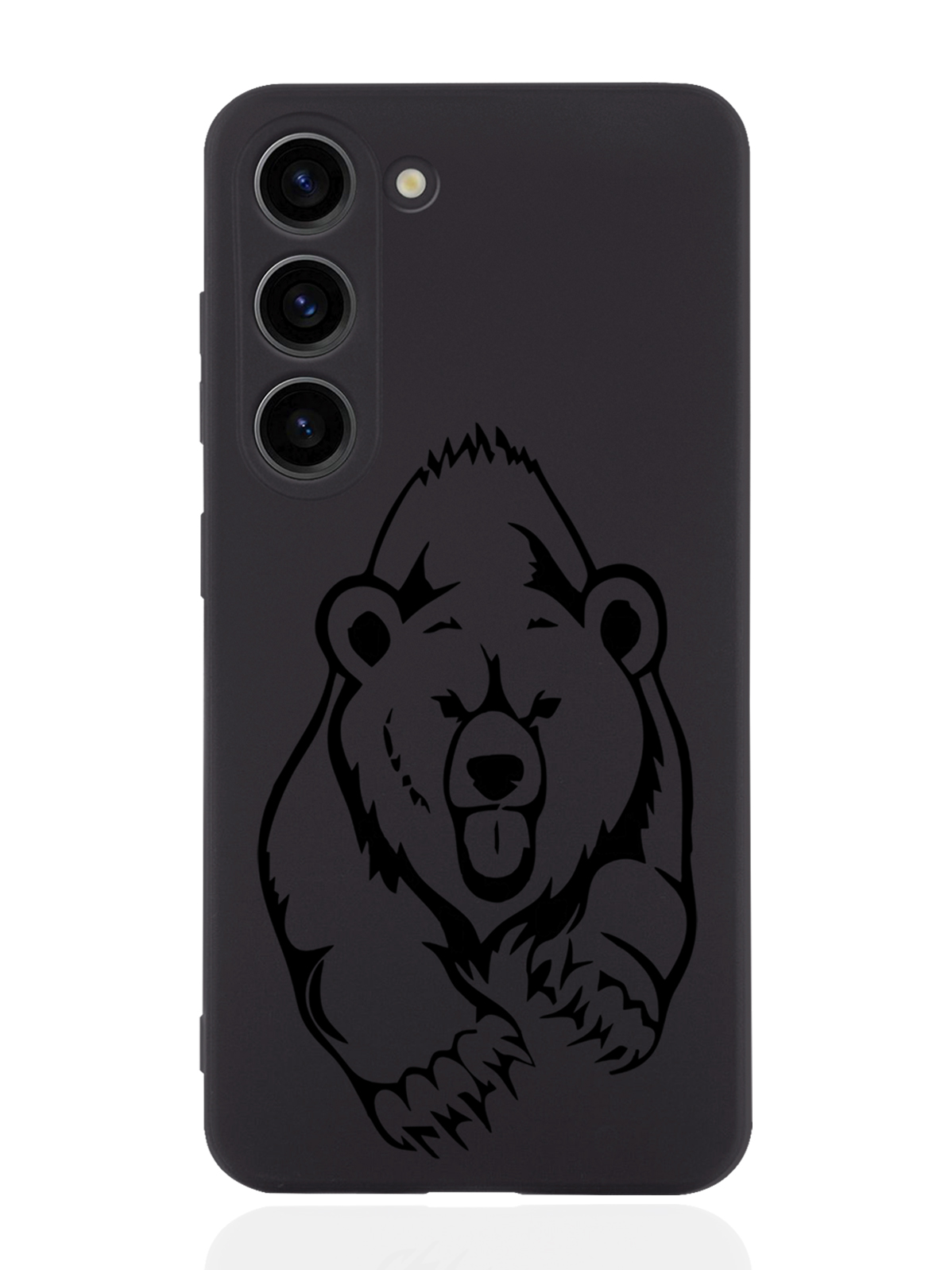 Чехол MustHaveCase для Samsung Galaxy S23 Медведь черный