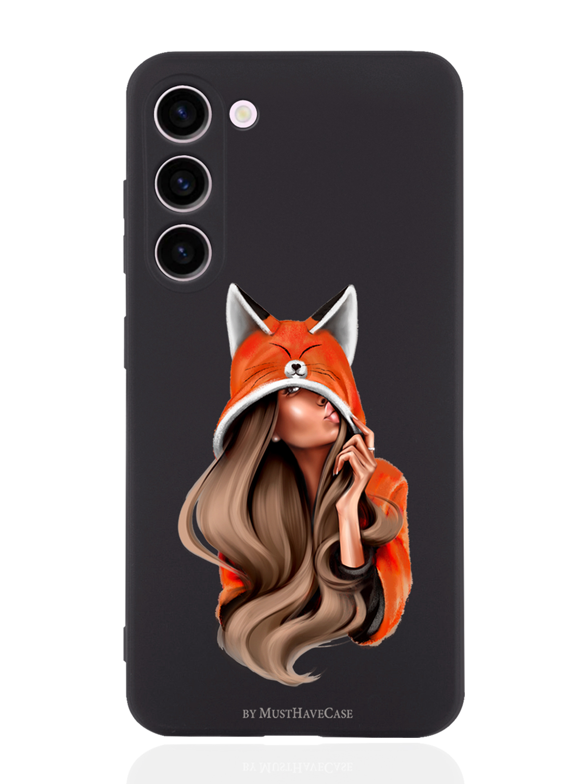 Чехол MustHaveCase для Samsung Galaxy S23+ Foxy Girl/ Лисичка черный