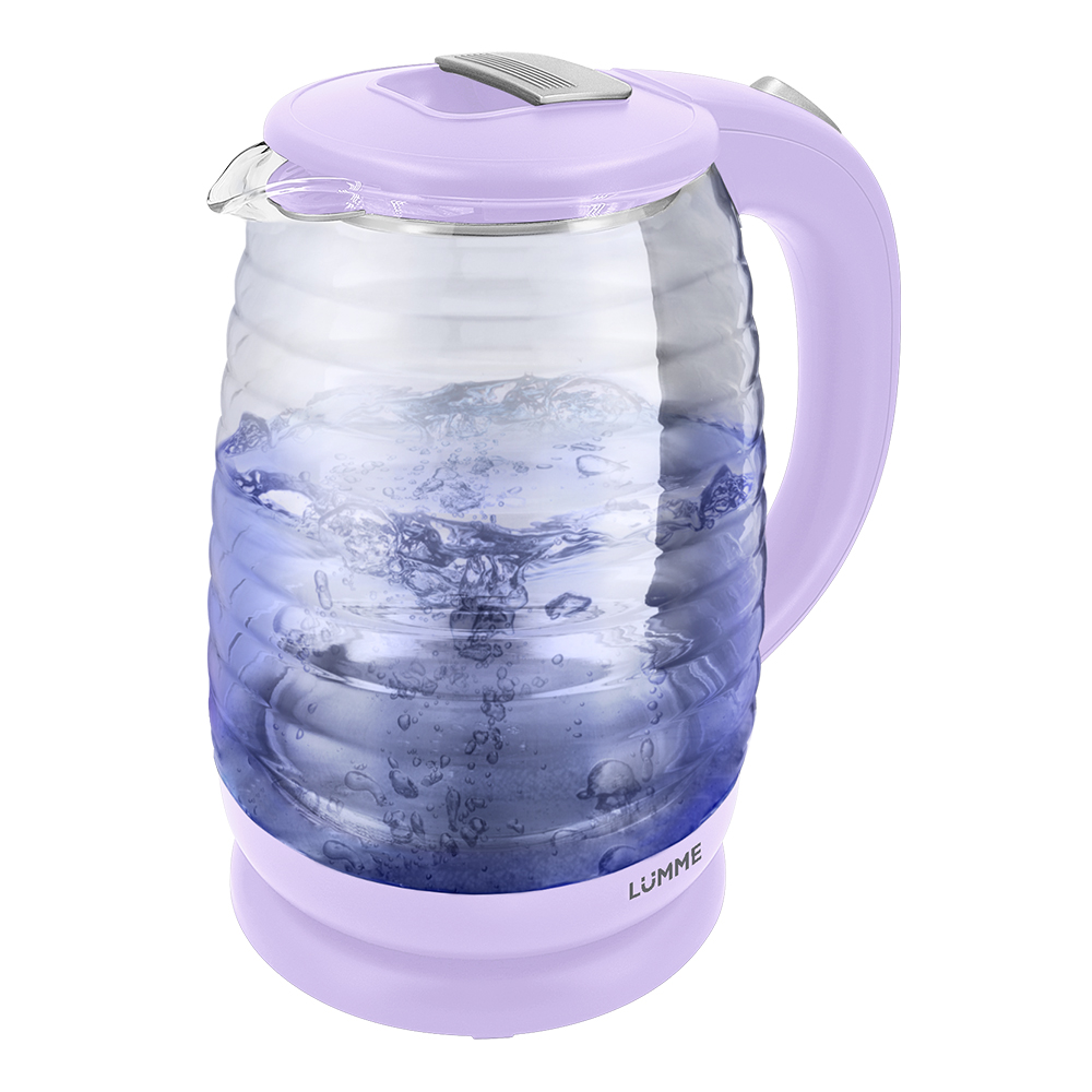Чайник электрический LUMME LU-4102 2 л прозрачный, фиолетовый