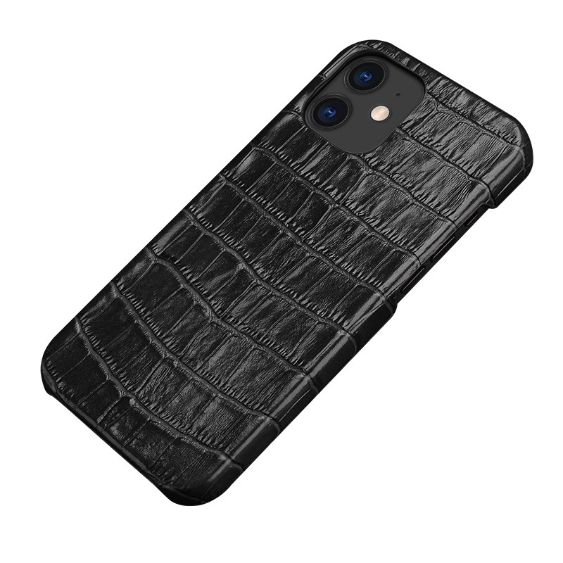 Чехол-накладка MyPads Premium для iPhone 14 обтянутый натуральной кожей с фактурным тис