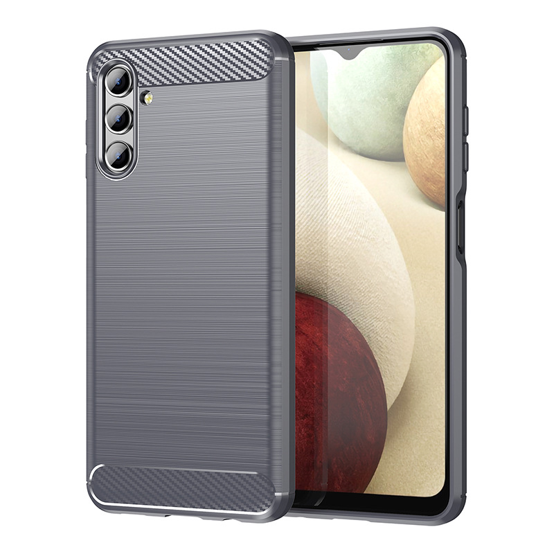 Чехол-бампер MyPads Carbon из силикона для Samsung Galaxy A13 5G, Galaxy A04s