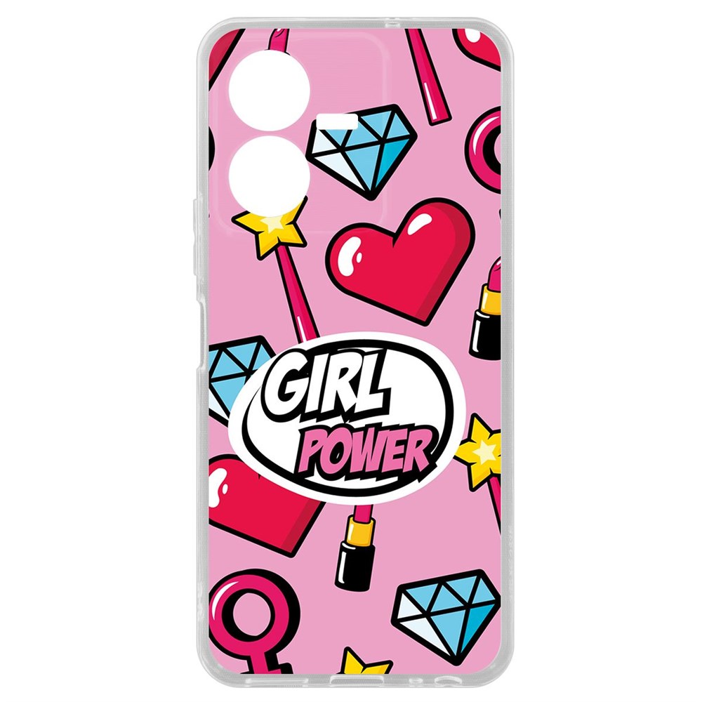 Чехол-накладка Кейс Girl Power для Vivo Y22