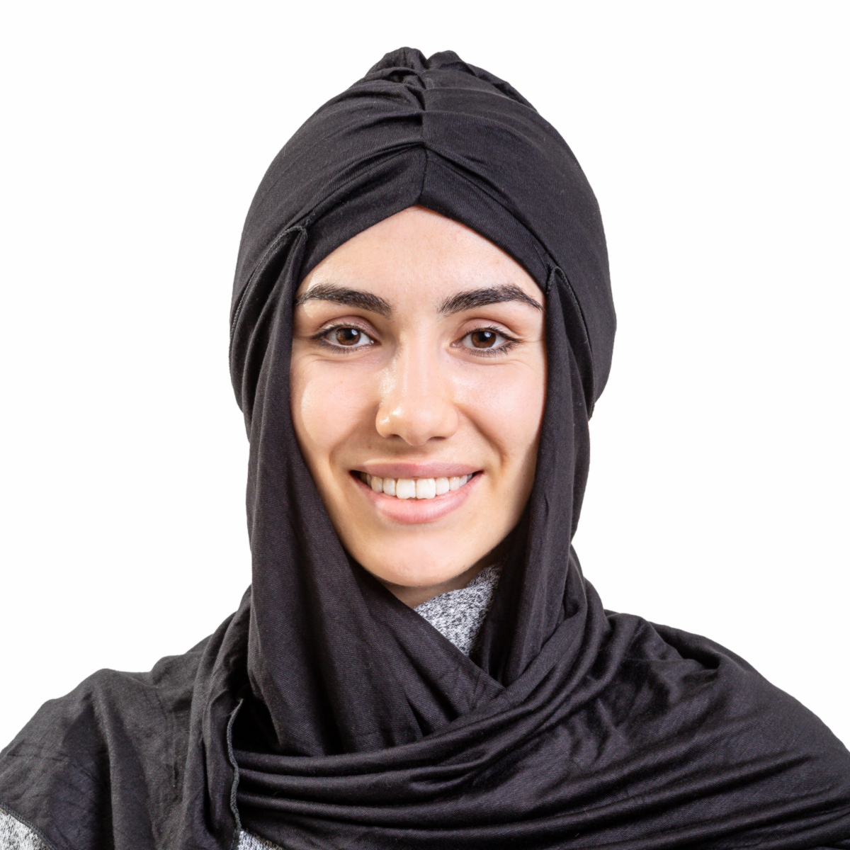 Хиджаб женский Asiyah AY-HJB2-01 черный р. 170x60