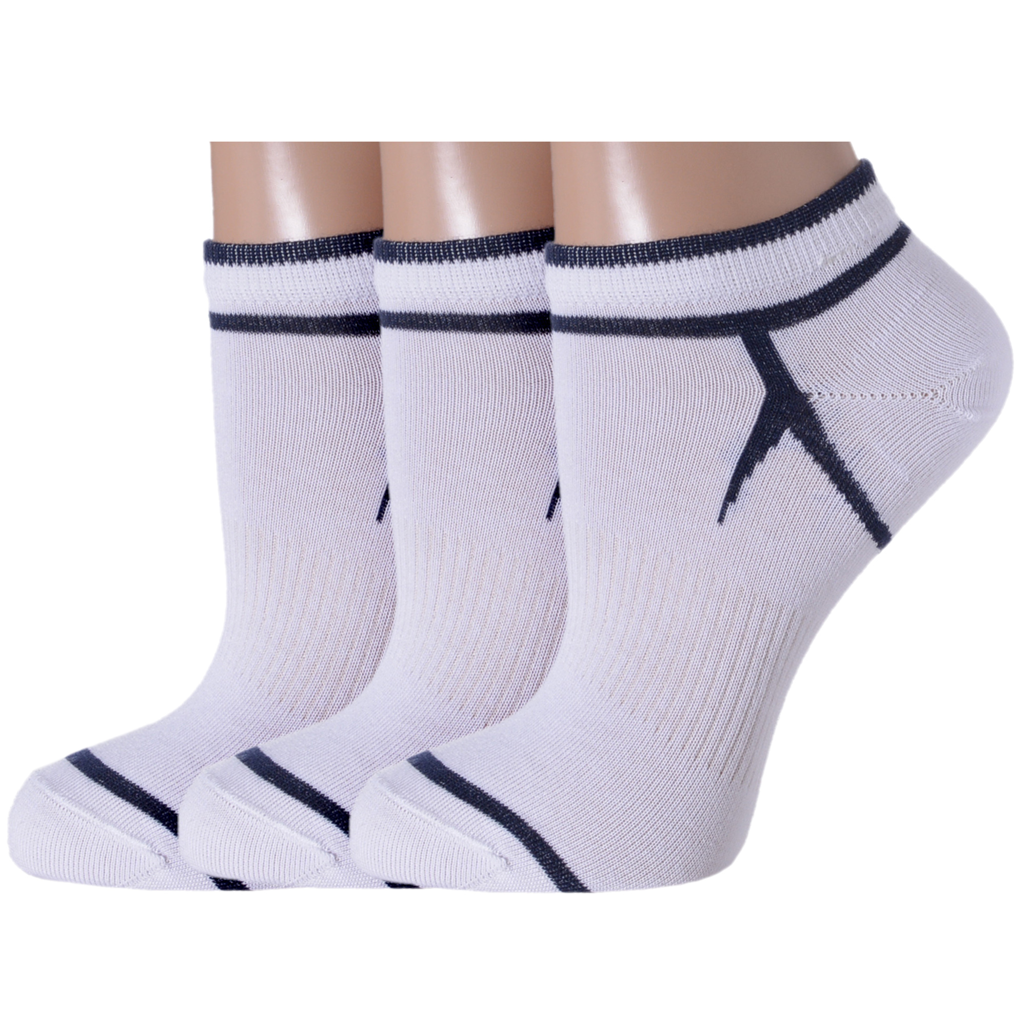 Комплект носков женских LorenzLine 3-С24 белых 23 (36-37)
