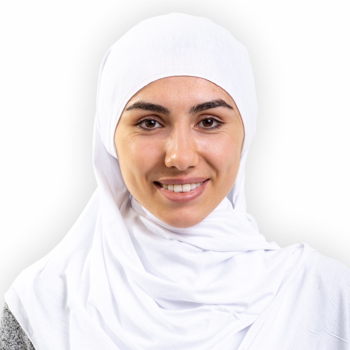 Хиджаб платок женский Asiyah AY-HJB3-01 белый р. 170x60