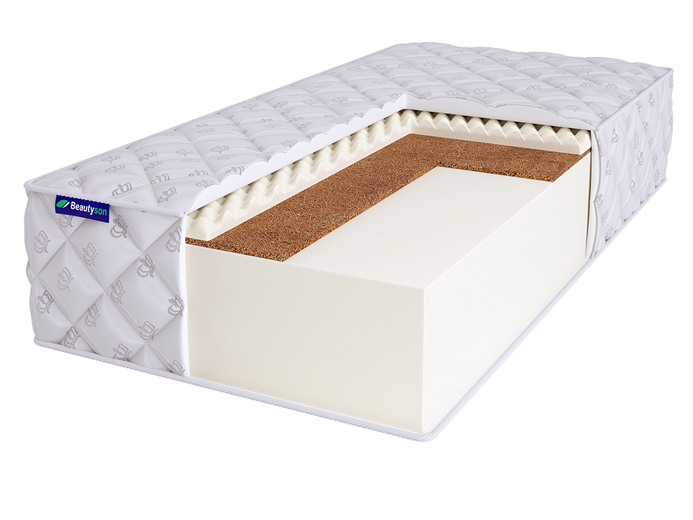 Матрас Beautyson Roll Foam 18 Cocos Sens, 125х125, 22 см, беспружинный