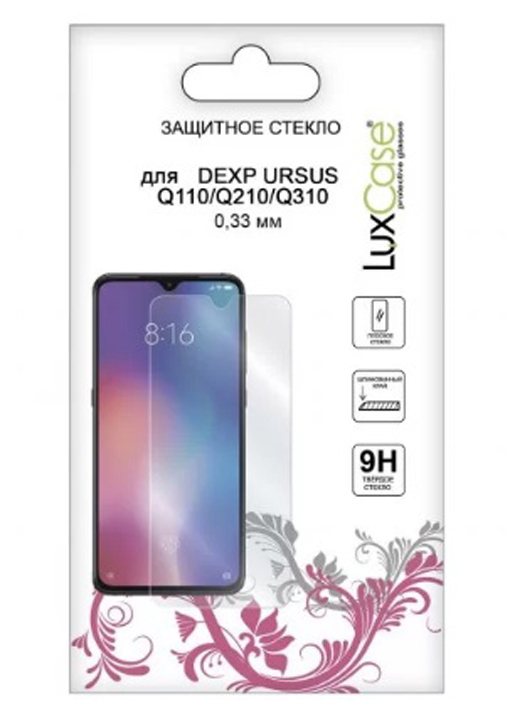 Защитное стекло для смартфона LuxCase для DEXP Ursus Q110/Q210/Q310, Clear (82617)