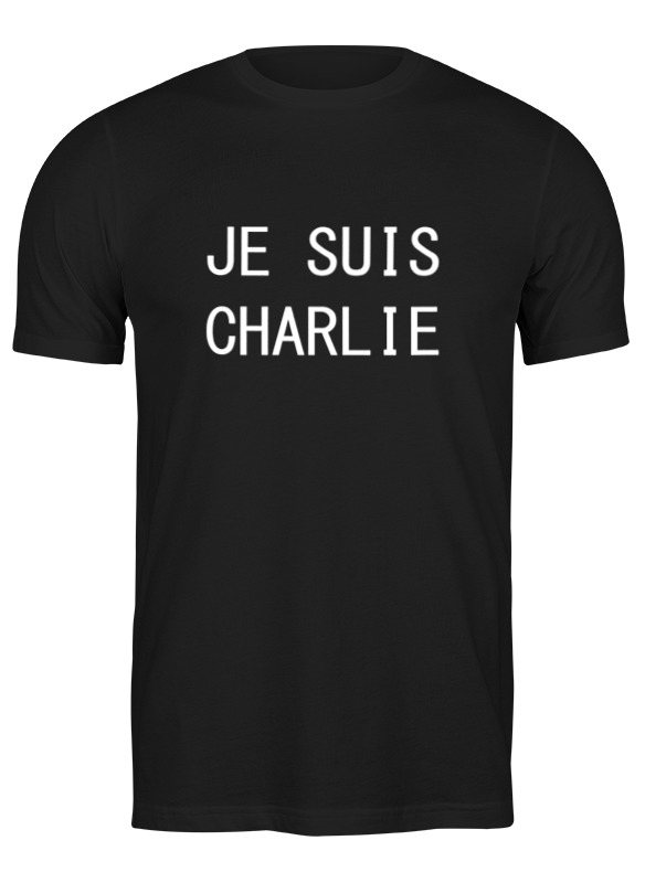 Футболка мужская Printio Je suis charlie... черная L