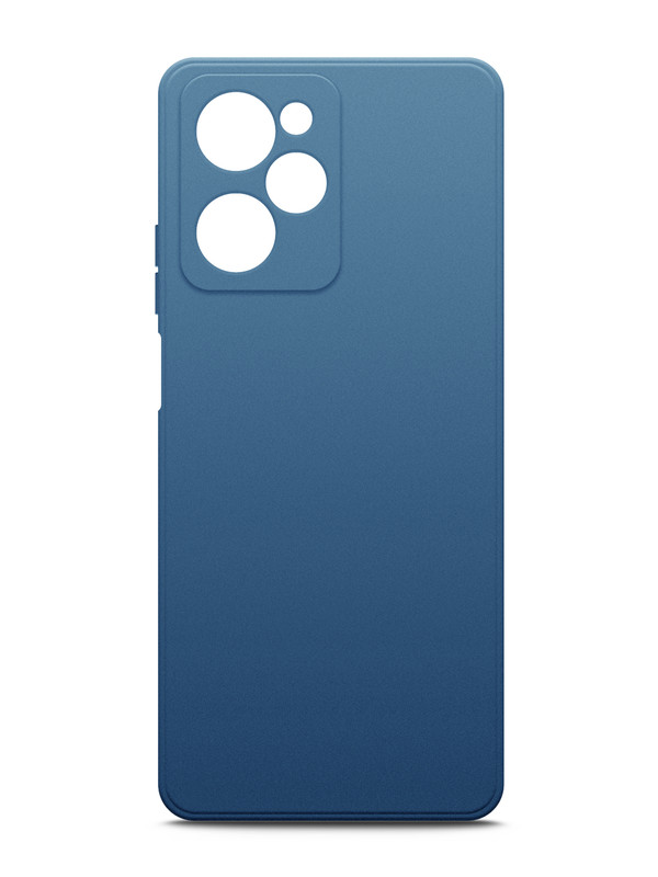 Чехол Brozo на Poco X5, с силиконом Soft touch, синий