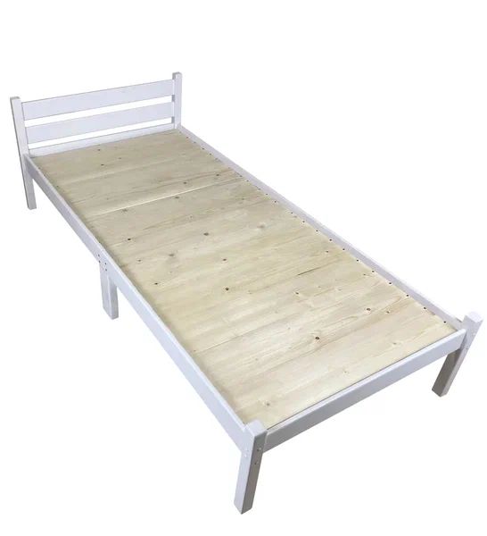 Кровать односпальная Solarius Классика Компакт сплошное основание 190х70, цвет белый