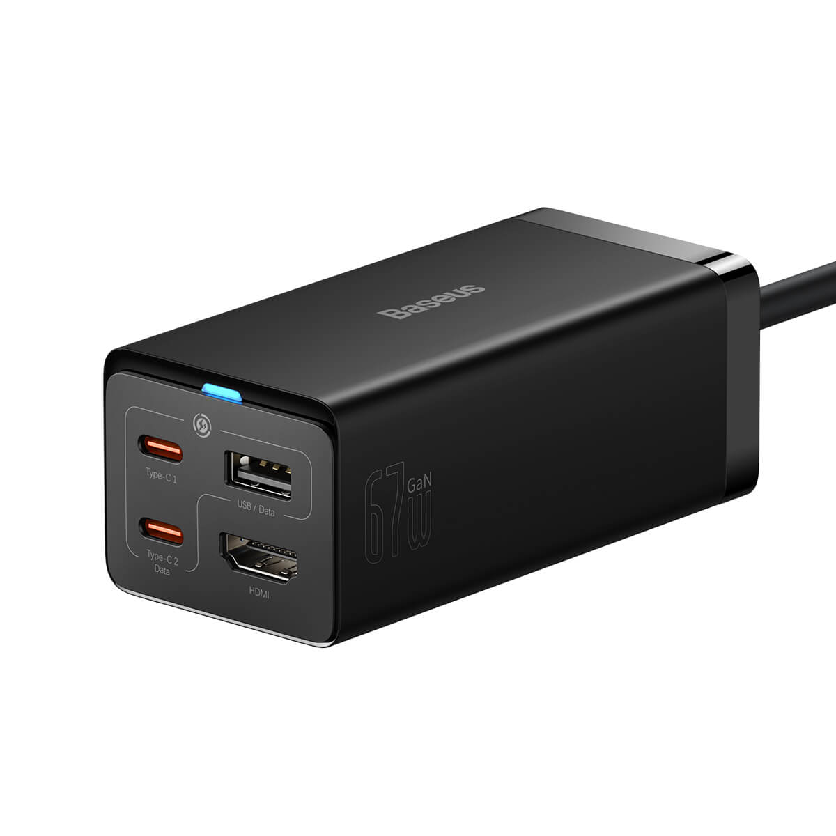 Сетевое зарядное устройство Baseus GaN5 Pro 1xUSB, 1xUSB Type-C, 1хHDMI 3.35 А черный