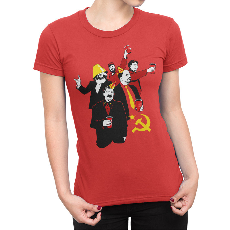 Футболка женская Dream Shirts Вечеринка Коммунистов красная S
